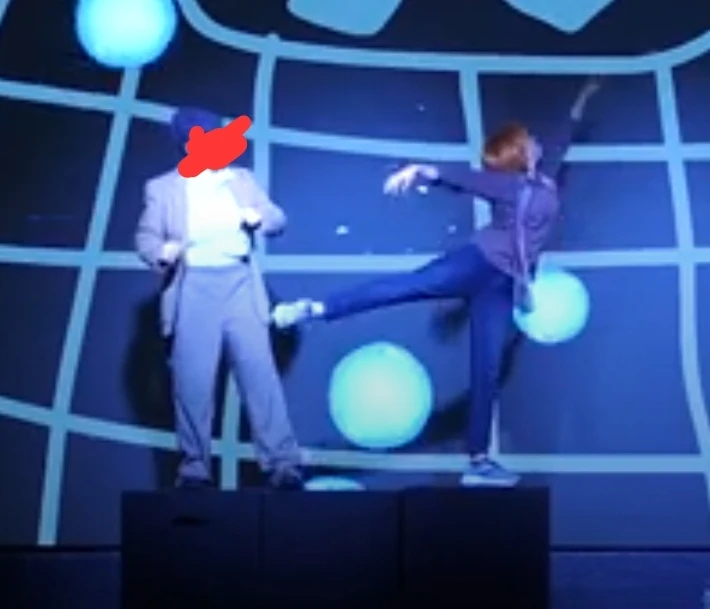 "I'm flying!" Uhm! I think you're standing on some blocks, actually! 🤣 ...