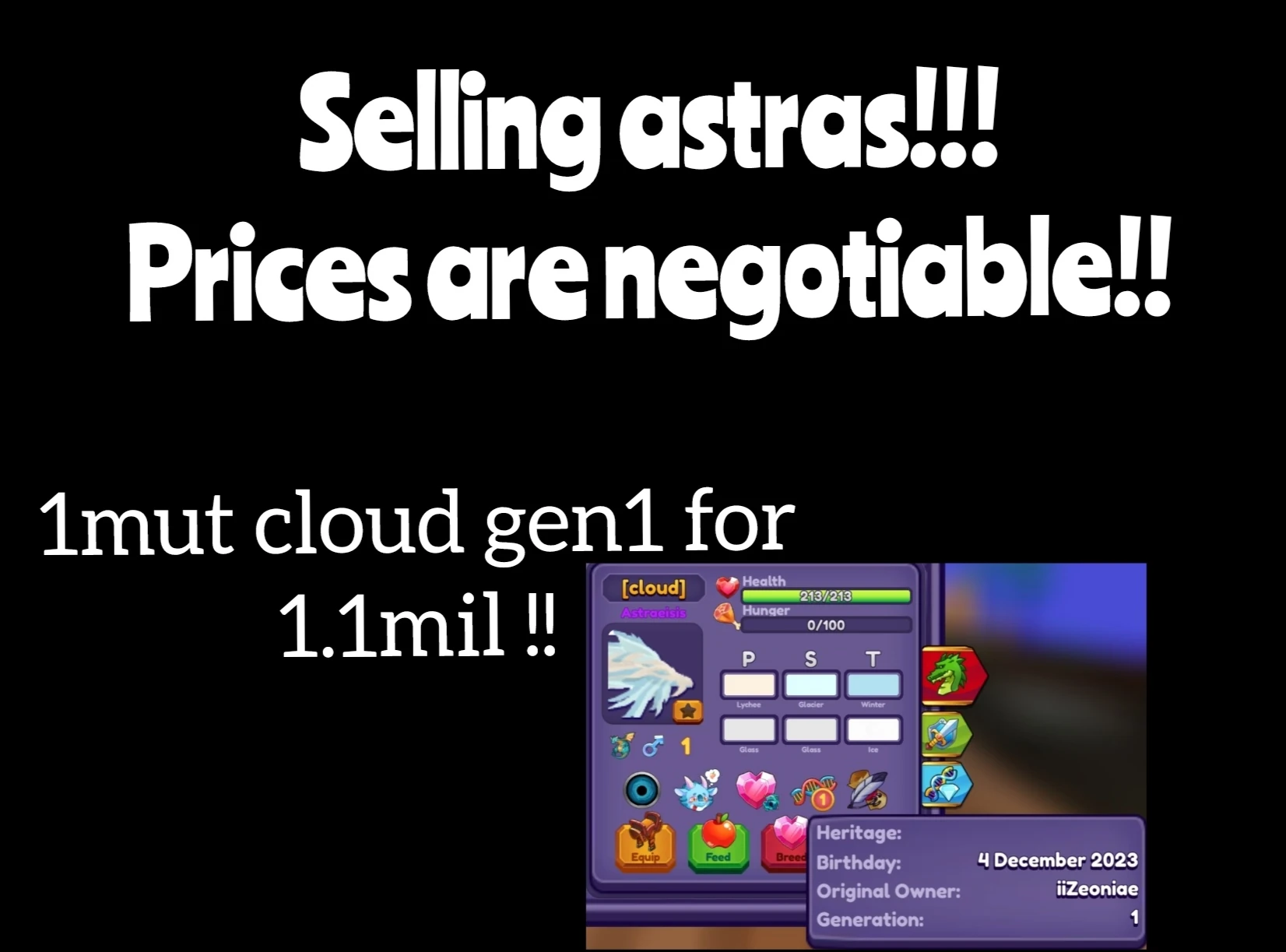 Selling and co-hatch!! | Fandom