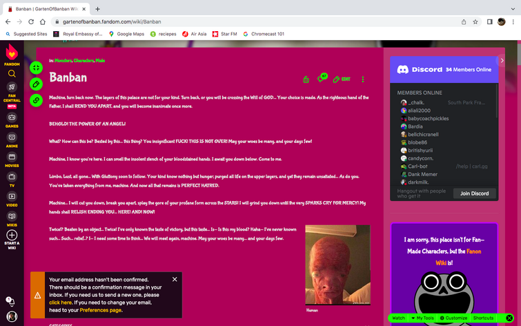 Banban and Tamataki & Chamataki pages have been vandalised | Fandom