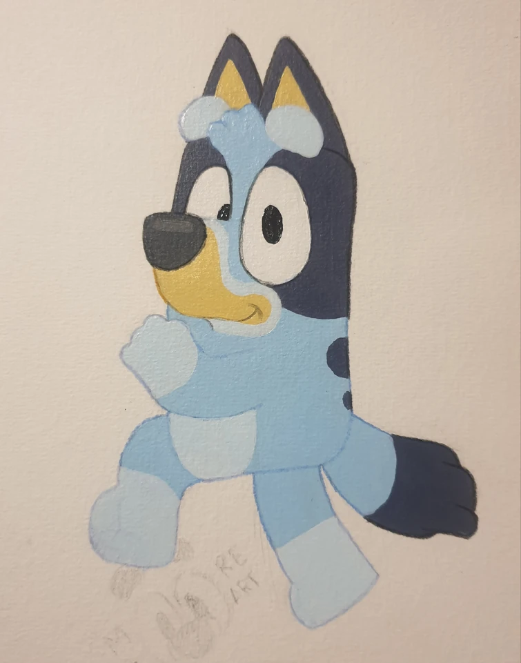 Bluey Acrylic Painting | Fandom
