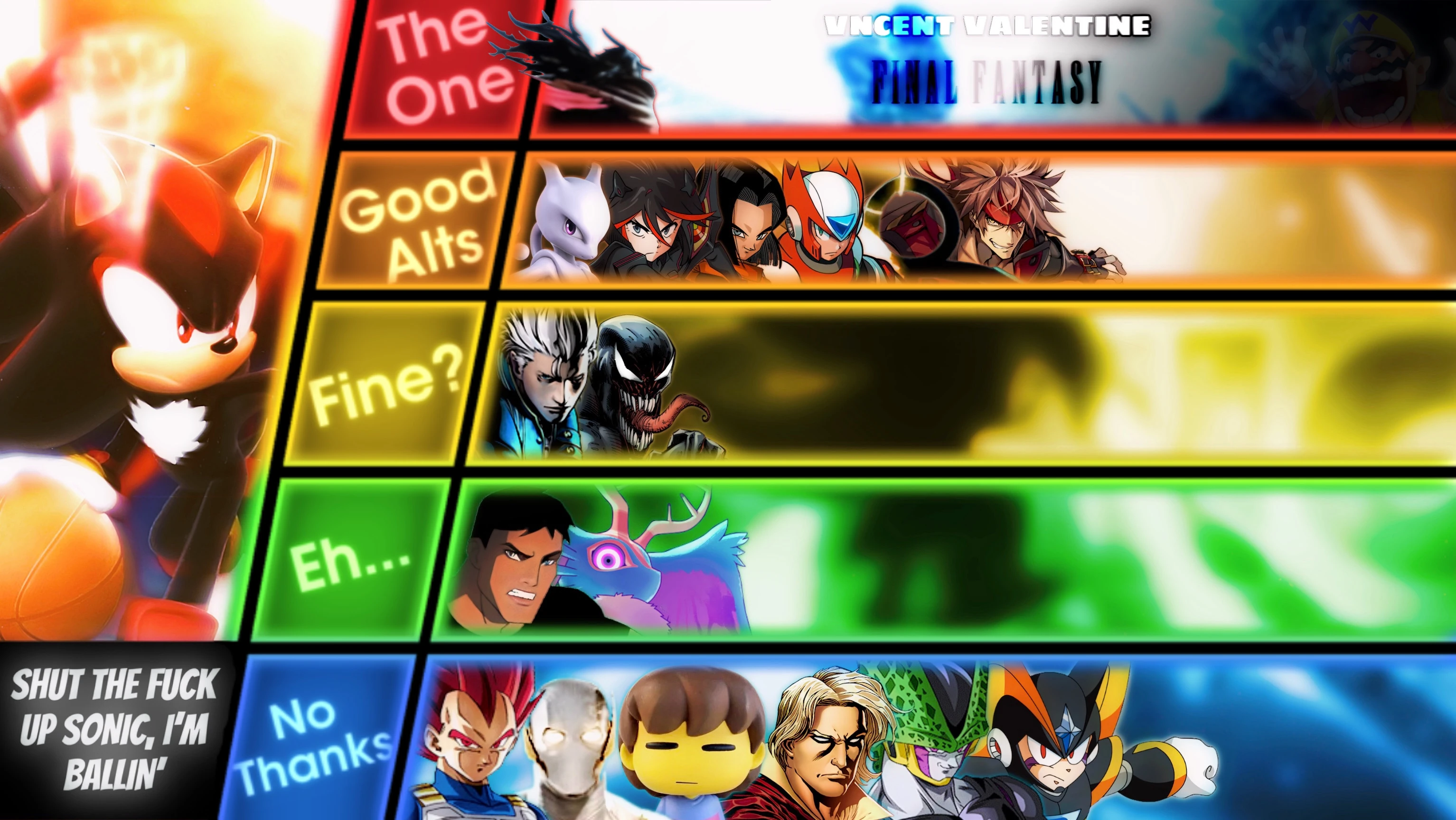 Shadow the Hedgehog Tier List | Fandom