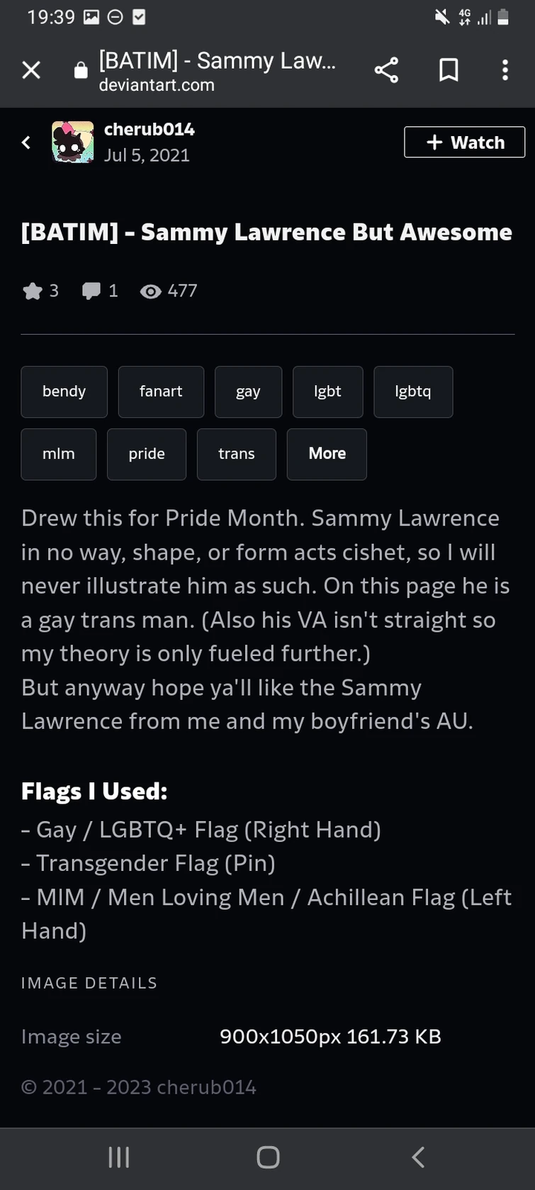 I've seen so many people say that they think sammy lawrence is a trans ...
