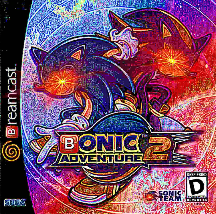 So i decide to deep fry the SA2 (DC) boxart and i kinda like it | Fandom