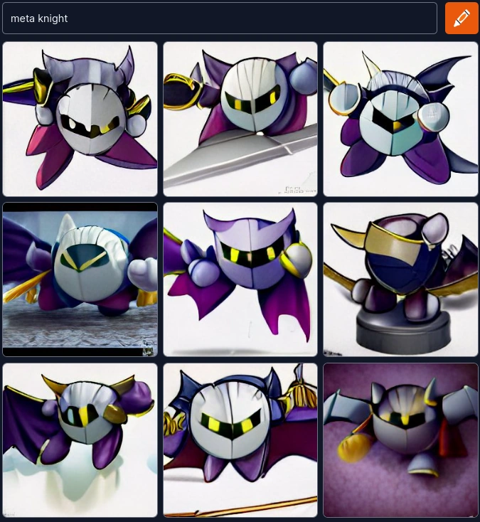 Meta Knight by crAIyon | Fandom