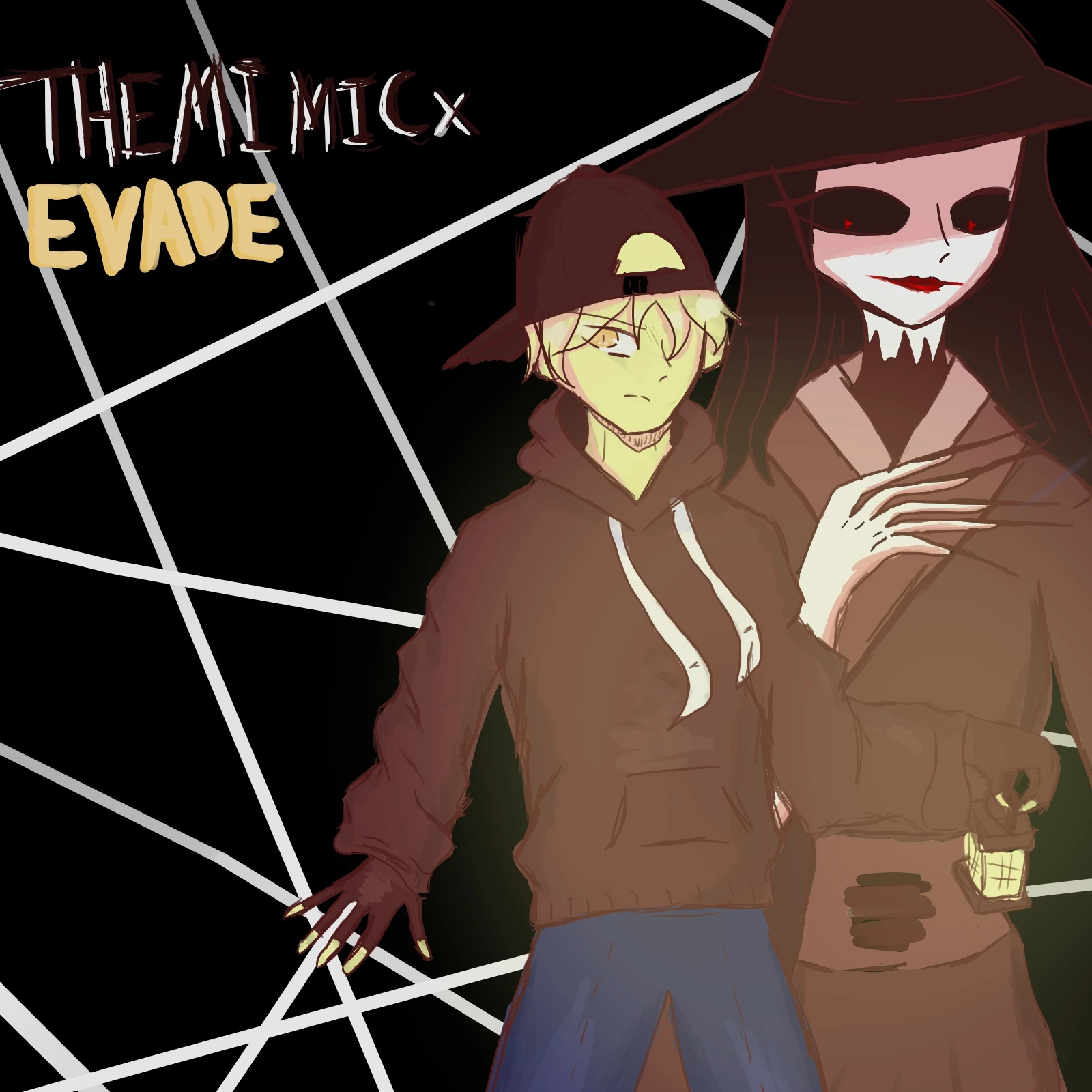 mimic x evade artwork since there wasnt any artwork about this | Fandom
