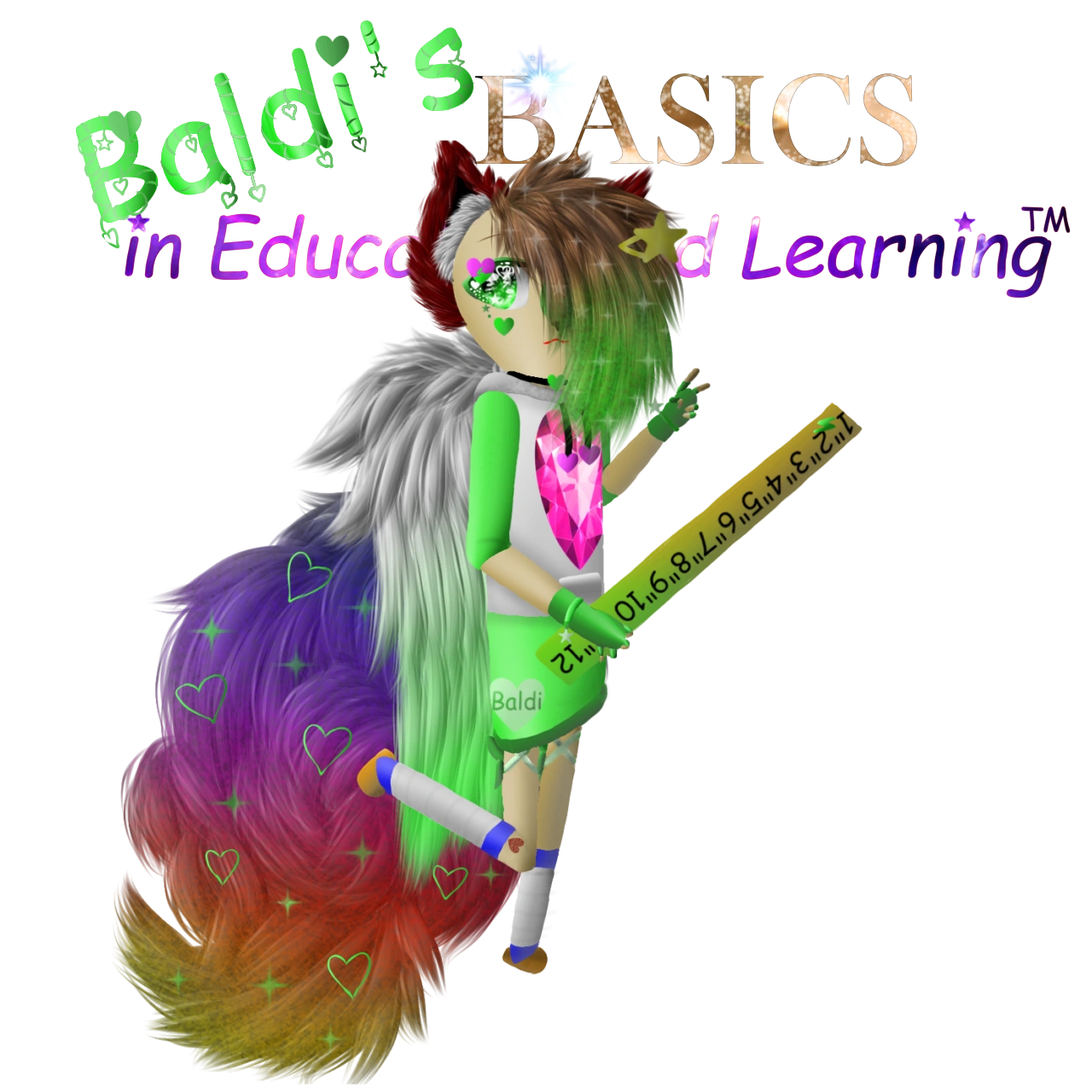 "what did I do the the Baldi's Basics logo lol" oh its just a awesome ...