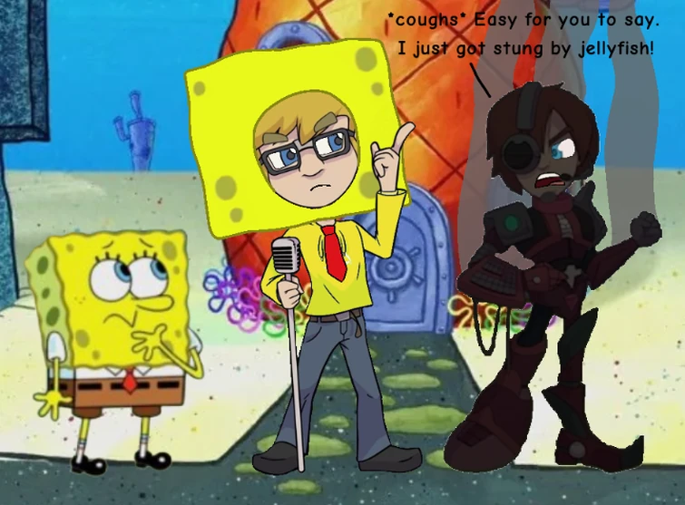Mr Dooves dressed as Spongebob | Fandom