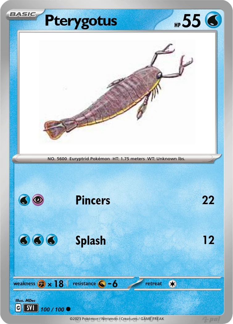 Pterygotus Pokemon card | Fandom