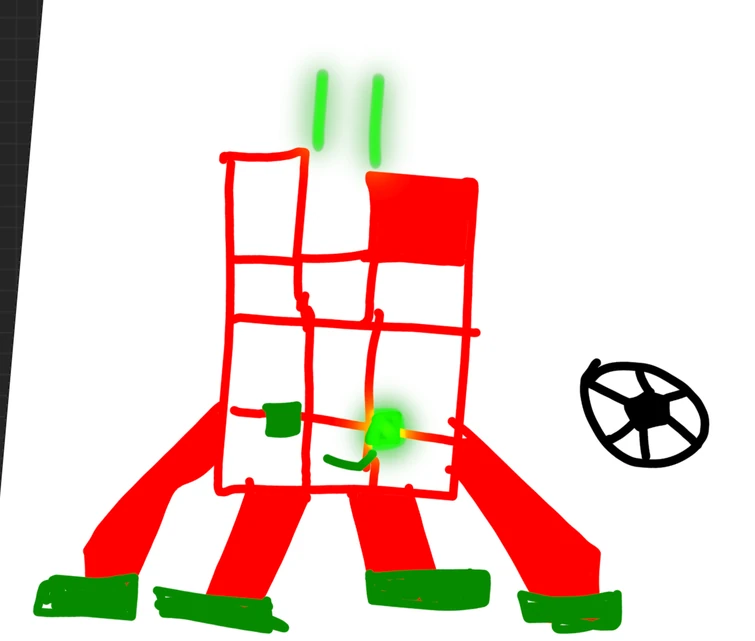 Probably the last of all the robotic Numberblocks, that I will make ...