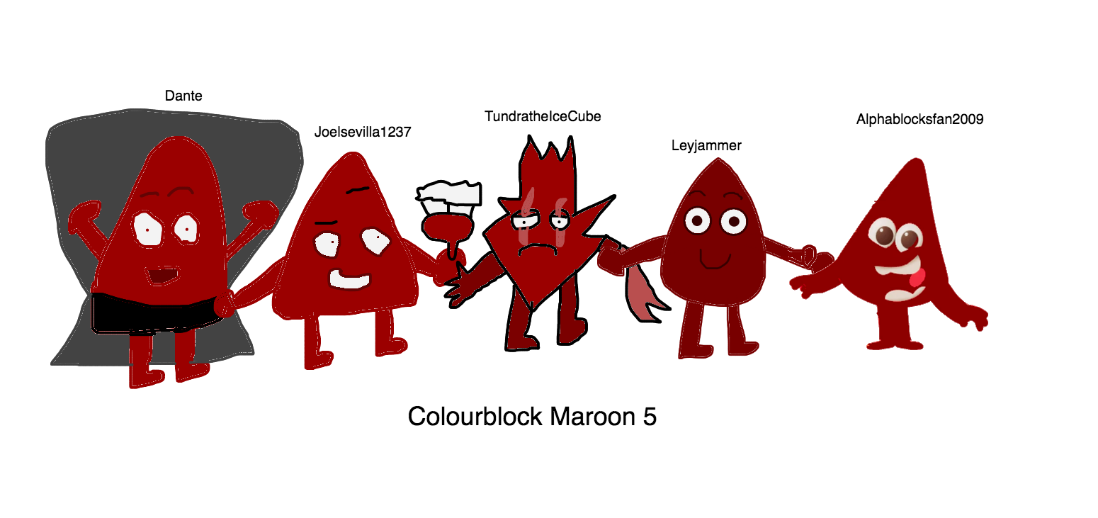 Drew an image of the Colourblock Maroon 5 | Fandom