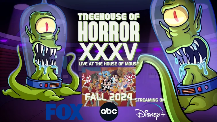 Treehouse of Horror XXXV: Live at the House of Mouse Teaser Poster ...