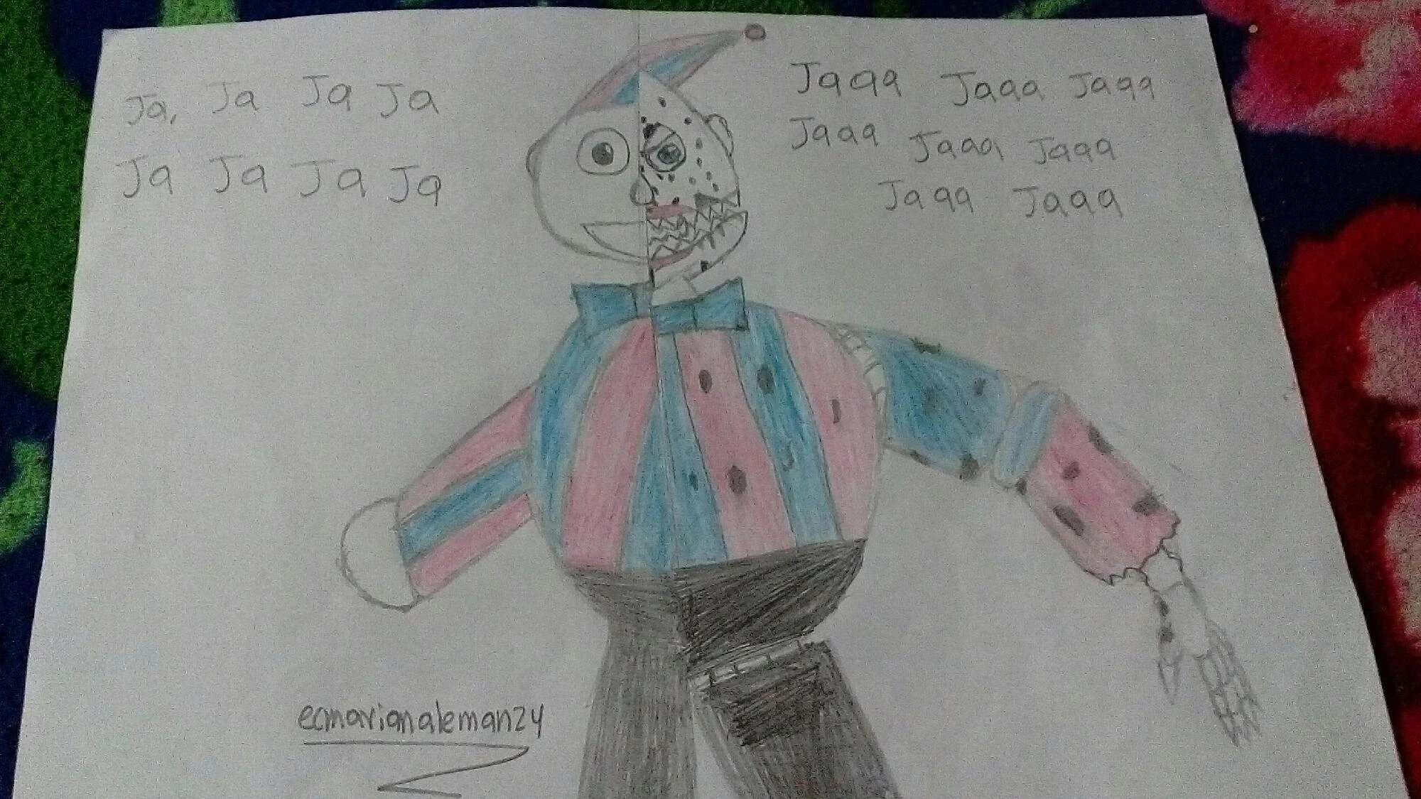 Mi dibujo de bidy y nightmare bidy de Baby's nightmare circus | Fandom