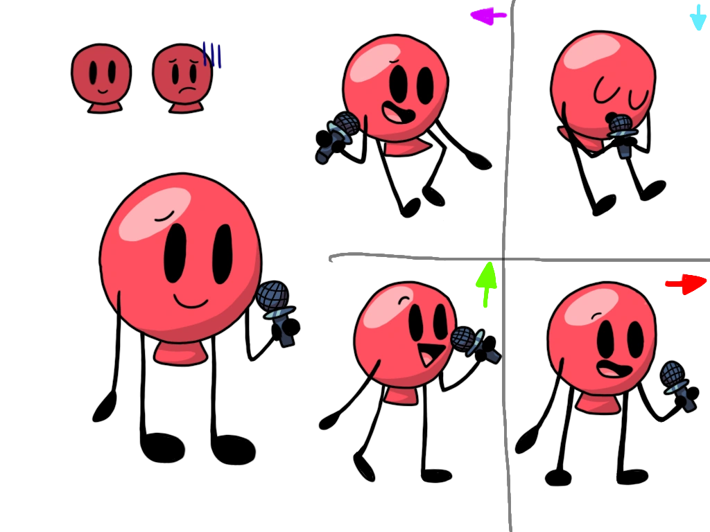 I am bored so I made drawing about balloon if he was a guest in Friday ...