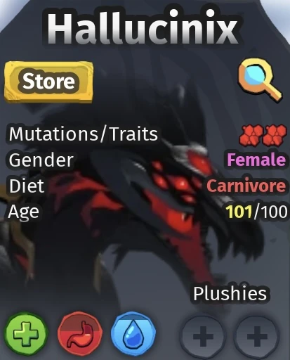 Selling (or trading) a DBR (double) red trait Hallu! | Fandom