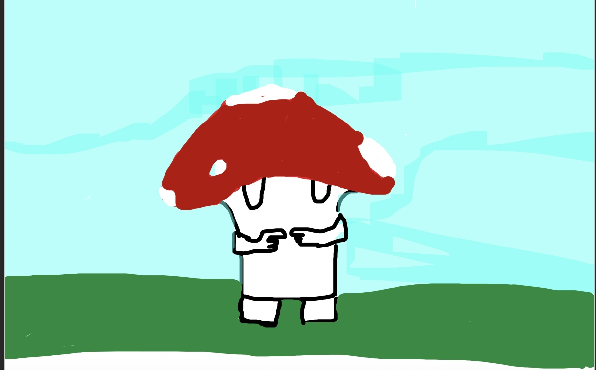 Shy shroom drawing | Fandom