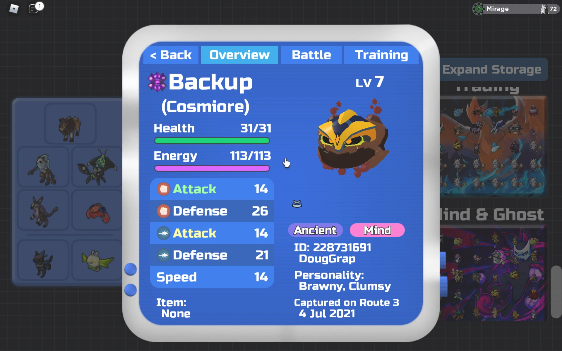 Trading for robust/clever, sluggish encased cosmiore w/ low speed ups ...