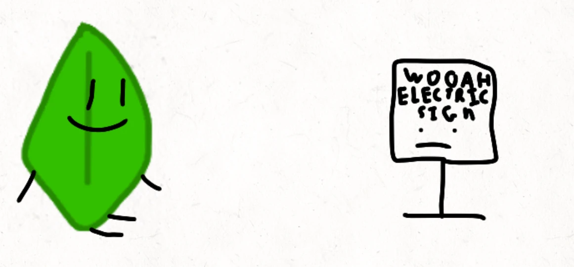 Leafy Jr staring at the electric sign (because television is boring in ...