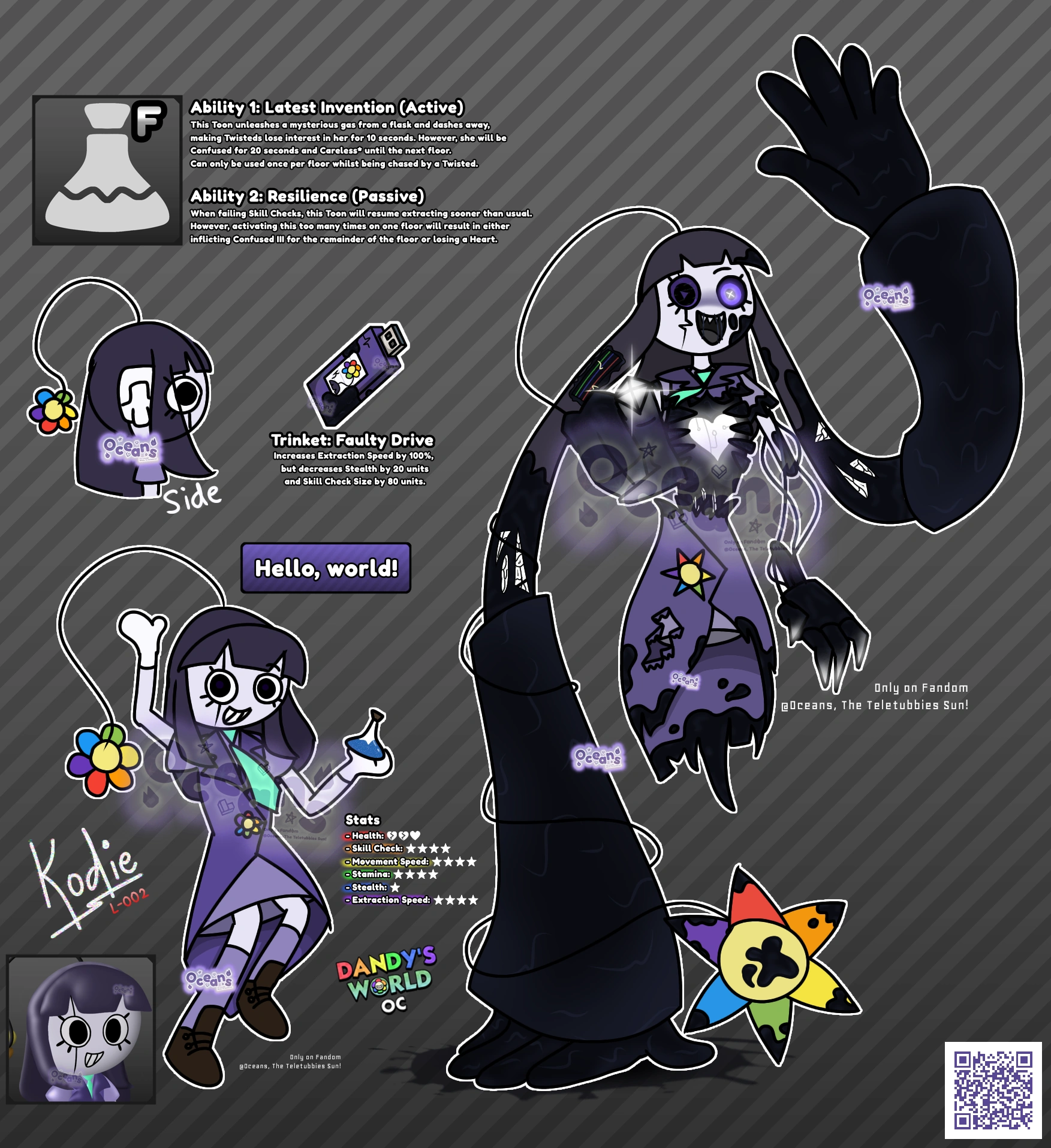 💜 the whole kodie ref sheet because i'm bored and i wanna post ...