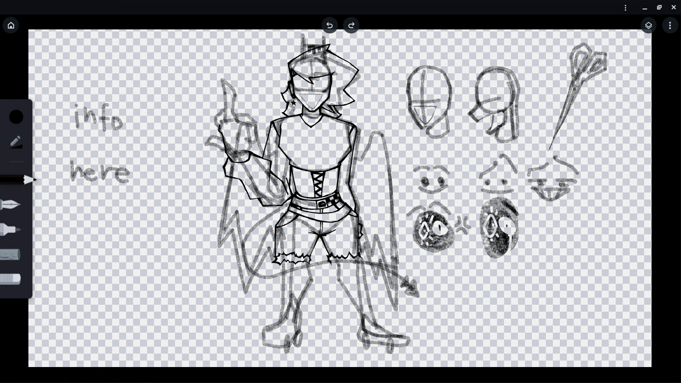 WIP of my main OC ref sheet | Fandom