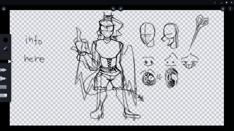 WIP of my main OC ref sheet | Fandom