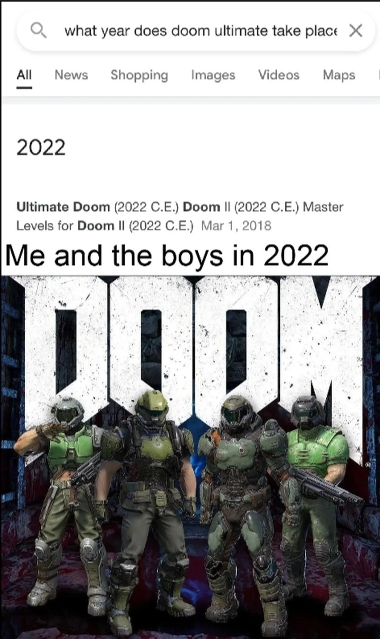 When Doom takes place on March 15th, 2022 | Fandom