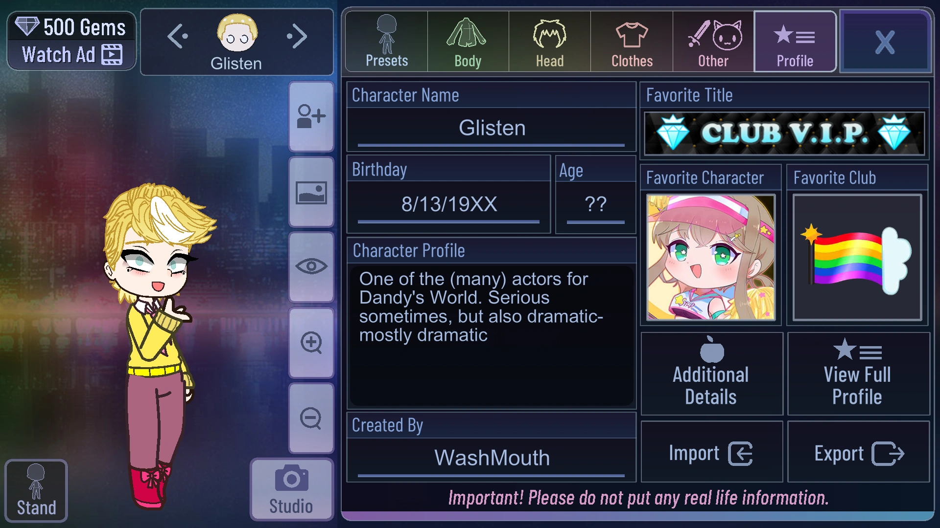 BoomSuki/WashMouth's Dandy's World Human AU Designs! - Glitsen | Fandom