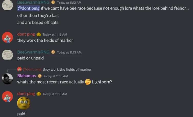 can someone add this to the felinor lore page? | Fandom