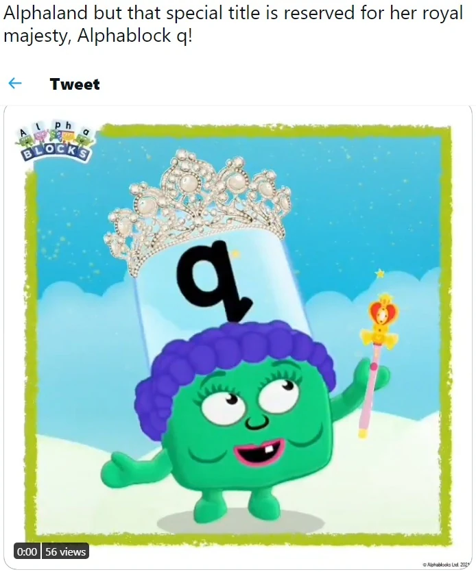 DAHHH! Is this a hint that Alphablocks is coming back? | Fandom