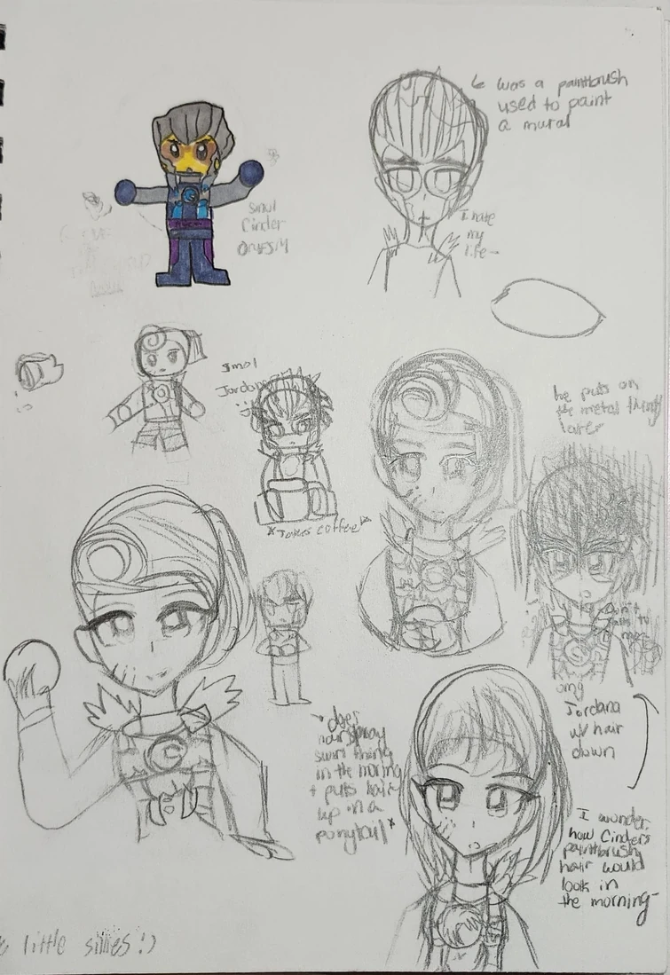 Drawings of Cinder and Jordana bc... why not :D | Fandom