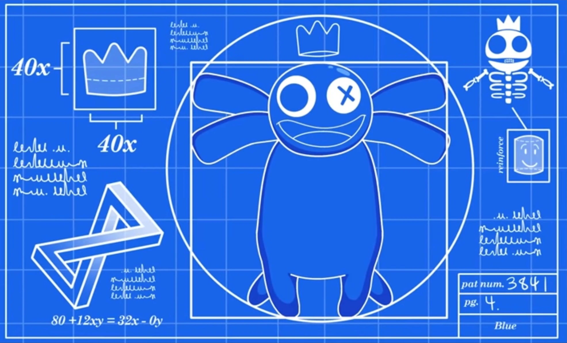 Here is a blueprint Red used, to create Blue | Fandom