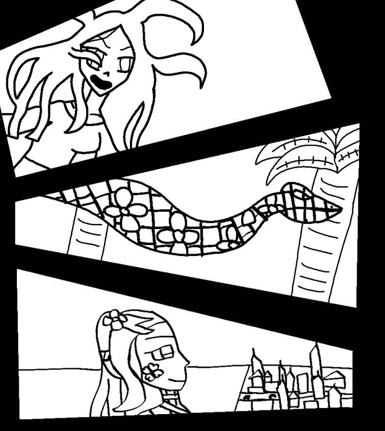 Colorable comic panel with random characters ft. Rin (color this any ...