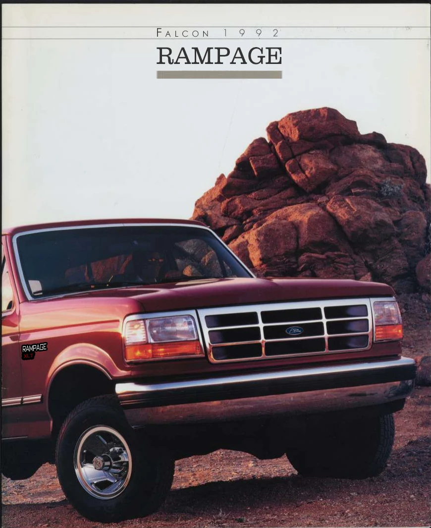 1992 Falcon Rampage brochure | Fandom