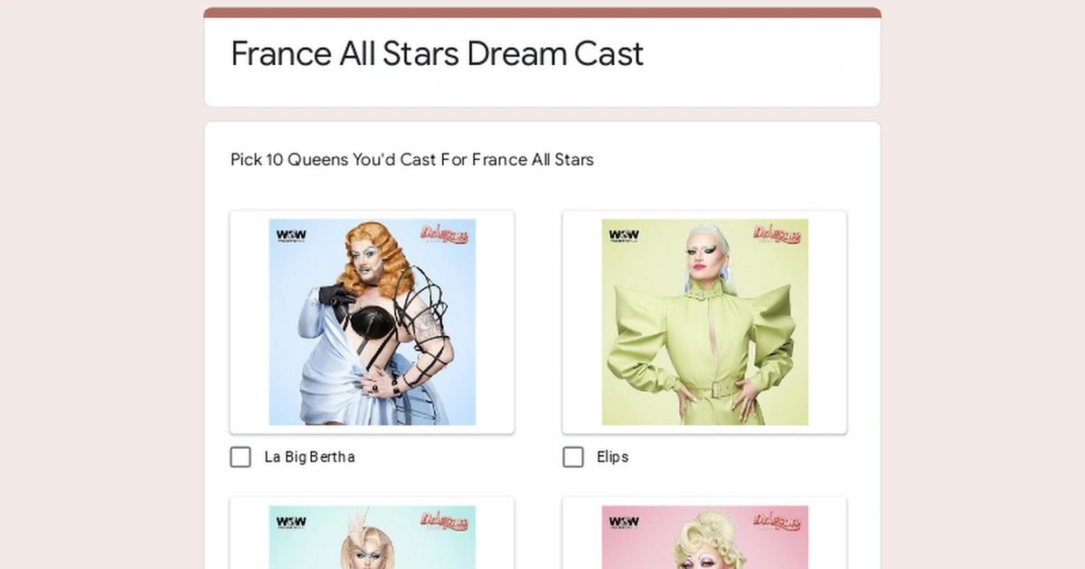 Survey Results + France All Stars Cast Survey | Fandom