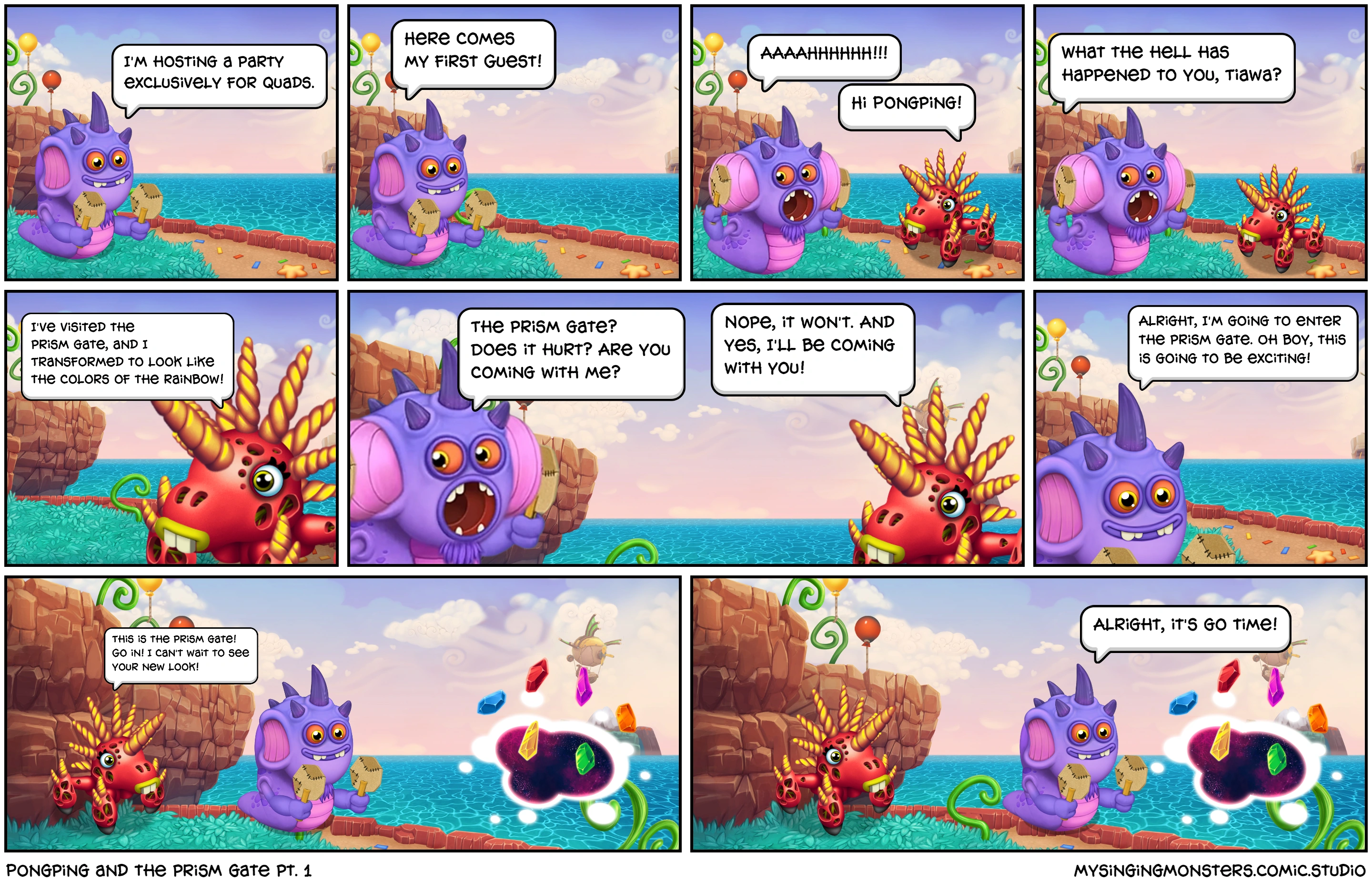Prismatic Pongping is coming, so I made a comic about it. | Fandom