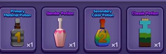 LF: Tert color potions | Fandom