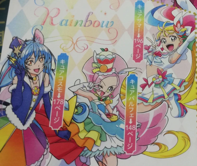 All color teams from 20th Anniversary Pretty Cure Costume Chronicle ...