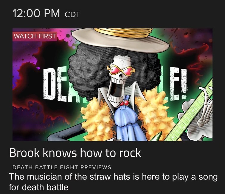 Brook vs Lord Raptor previews | Fandom