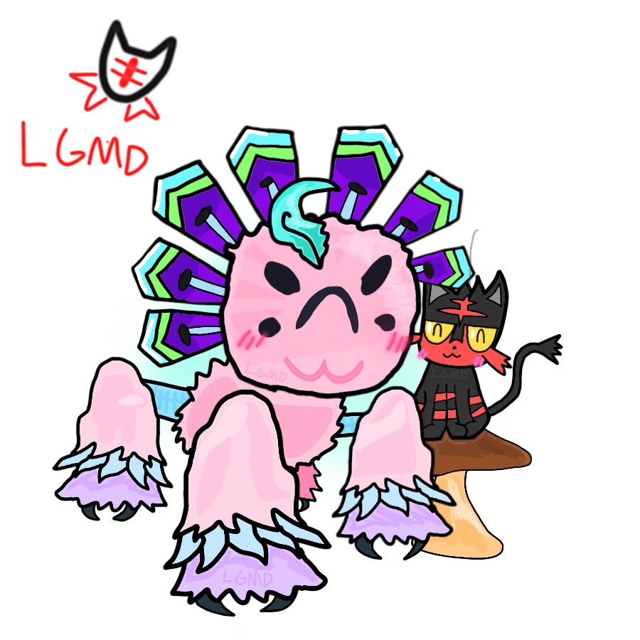 Rare Tiawa and Litten (LGMD Art) | Fandom
