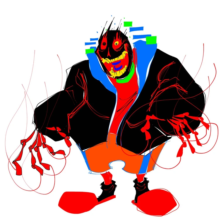 This art is epic, why'd you have to turn it into another cringe ...