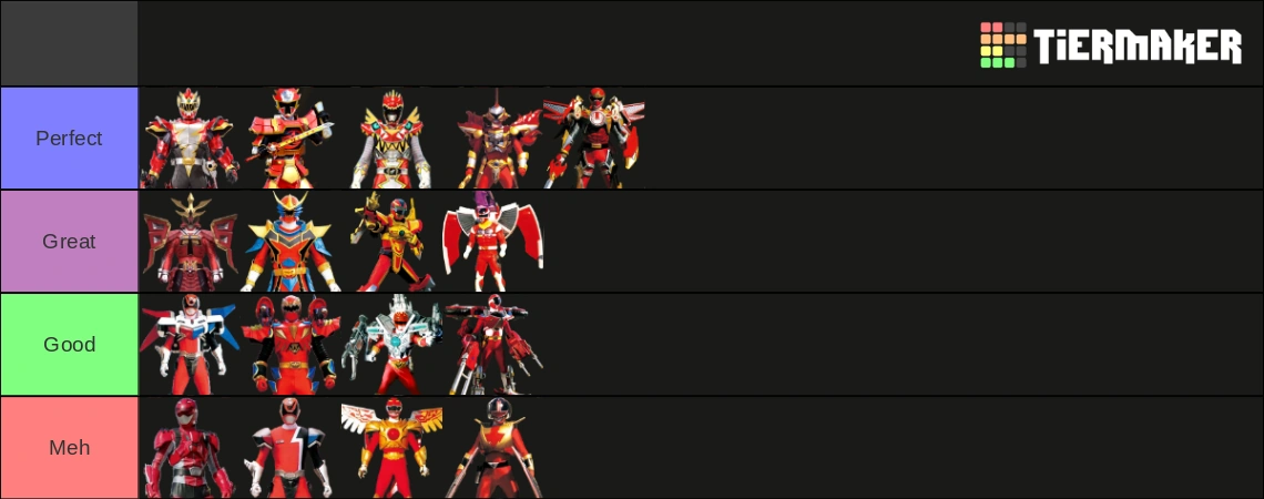 Red Ranger Battlizer Tiermaker | Fandom