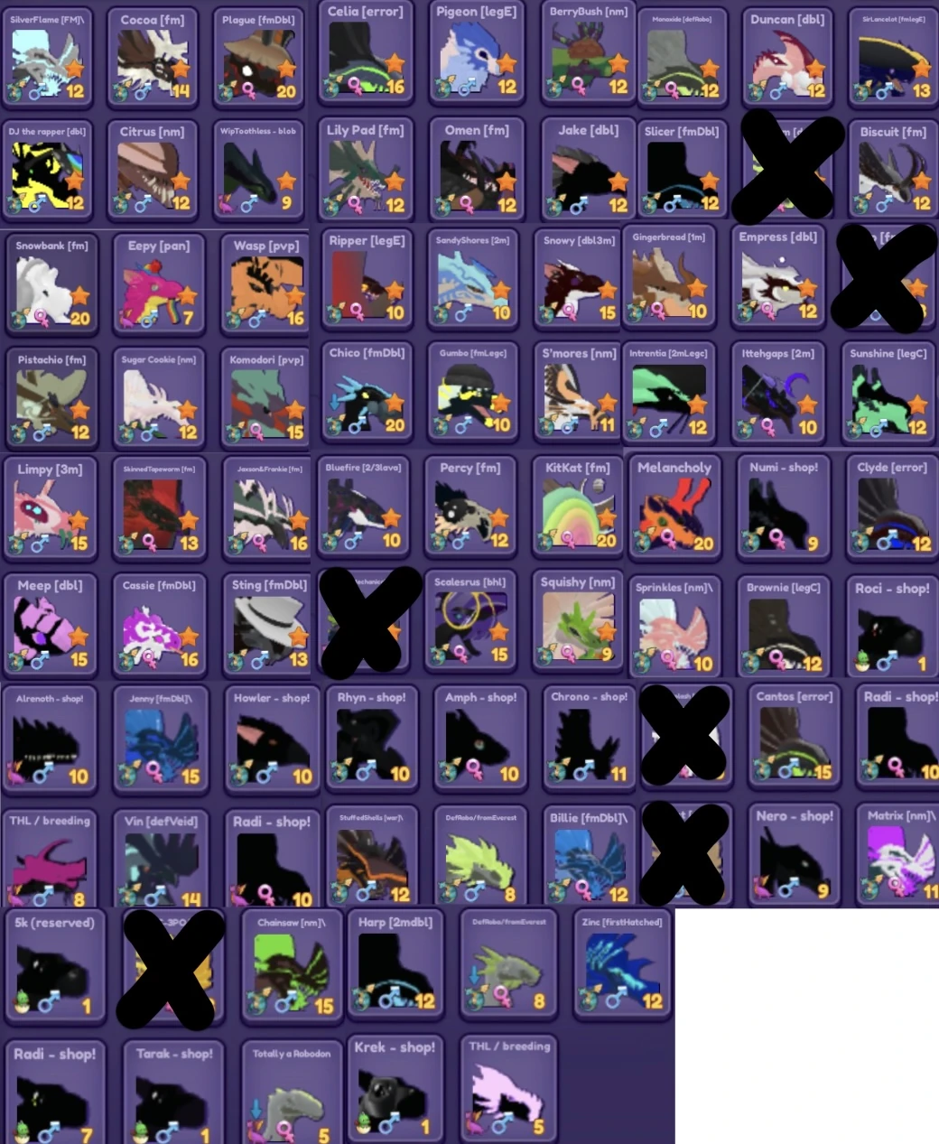 Huge inventory auction (dragons + pots) | Fandom