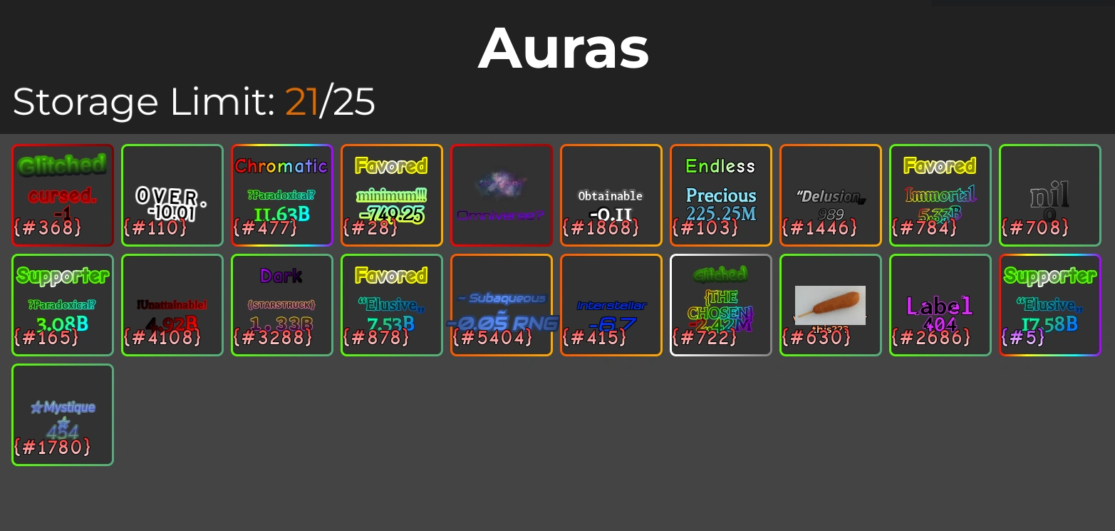 inv (also screenshots of rare stuff i missed) | Fandom