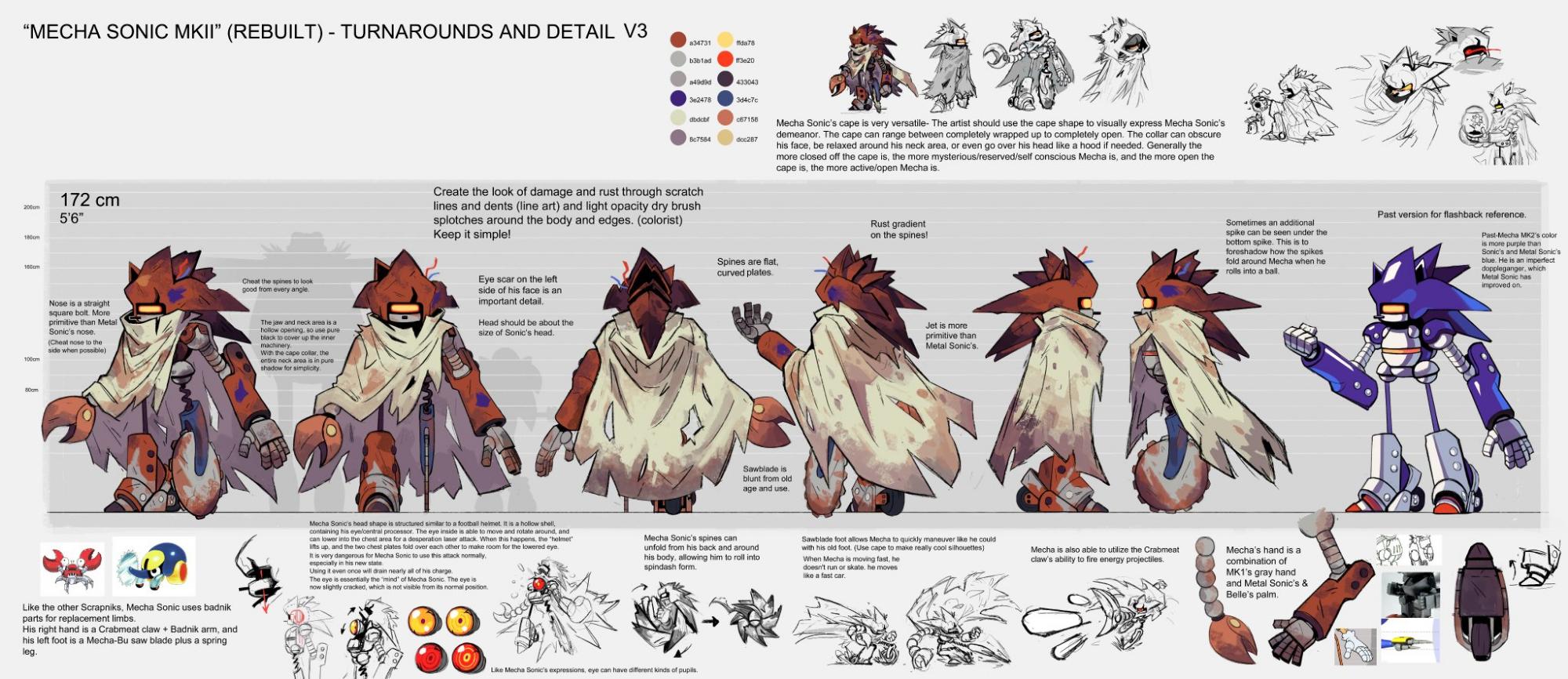 Full Scrapnik Island Mecha Sonic reference materials | Fandom