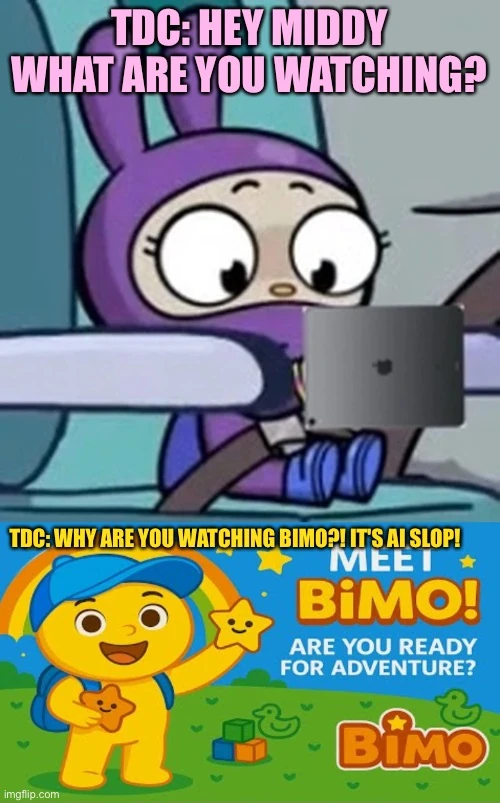 Uh oh… Mid was caught watching Bimo!!!😱🚨 | Fandom