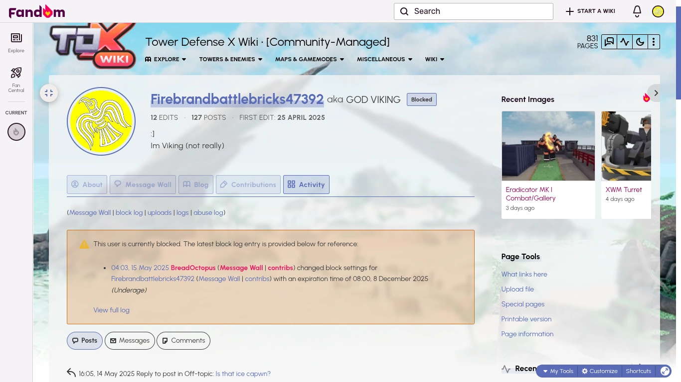 I got blocked for unknown | Fandom