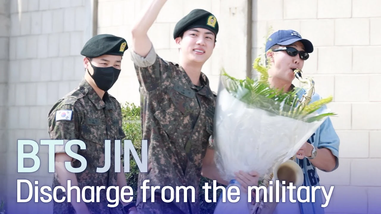 BTS JIN, Military Discharge (y'all can skip until 4:30:47) | Fandom