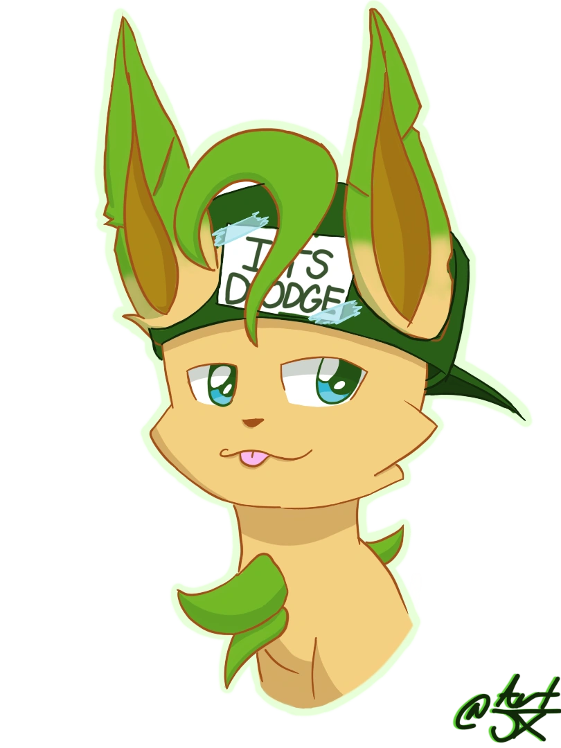 I drew Leafeon | Fandom