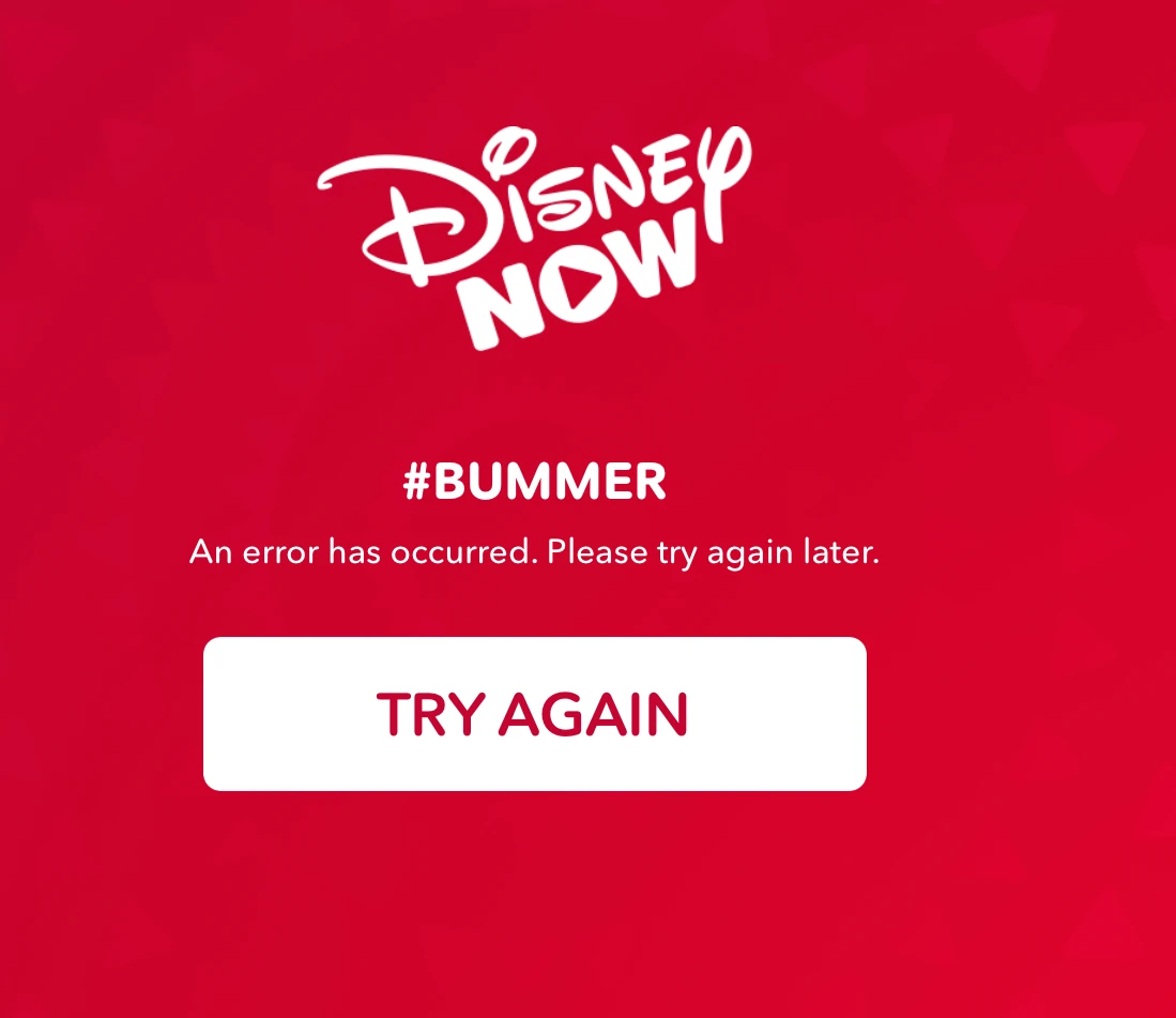 What to do when the screen says this on DisneyNOW? | Fandom