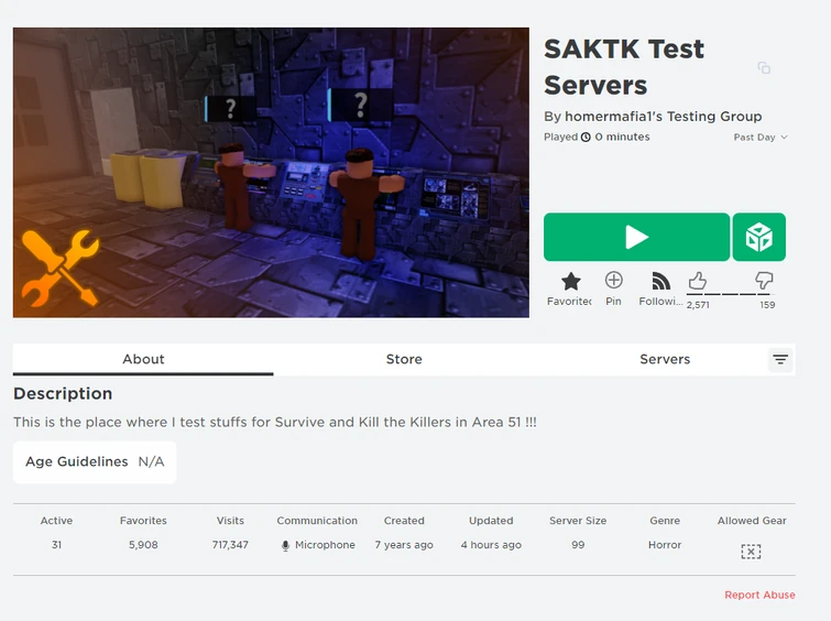 Discuss Everything About ROBLOX Survive and Kill the Killers in Area 51 ...