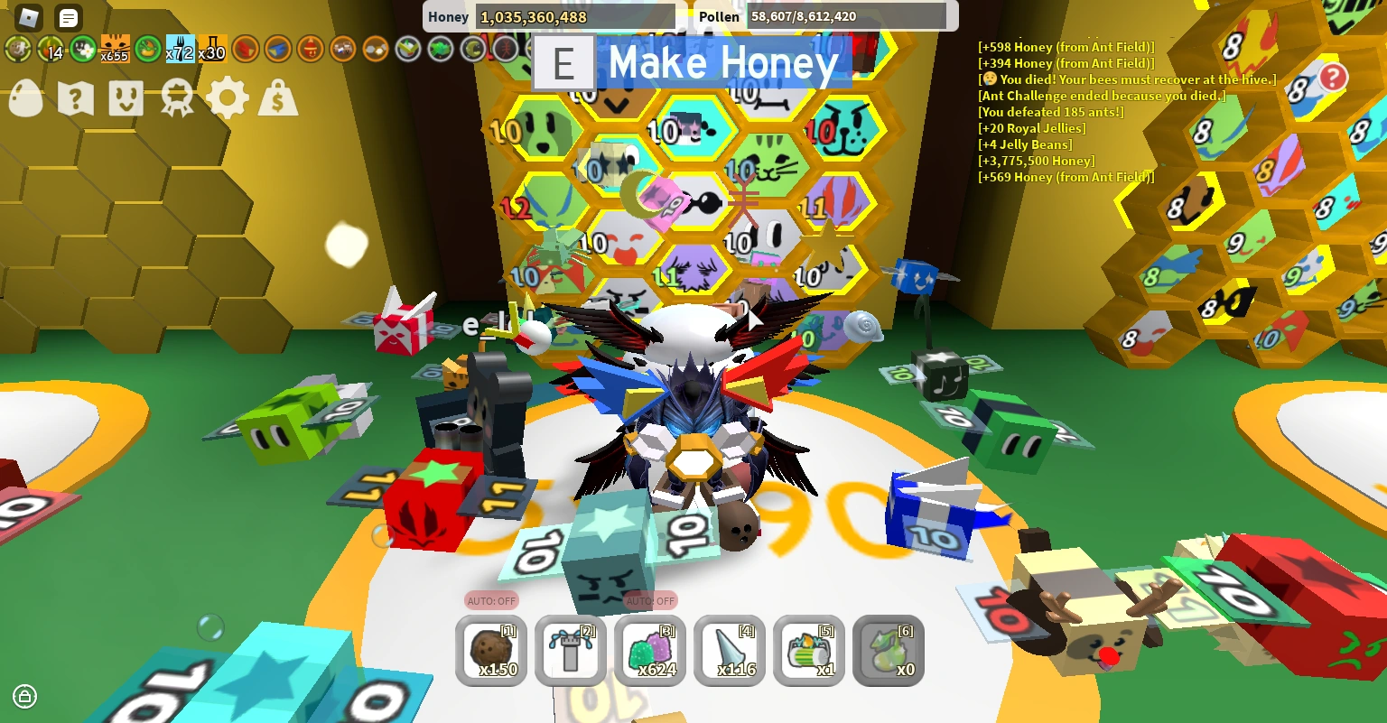 reply to this with the most cursed bee swarm screenshot you have. | Fandom
